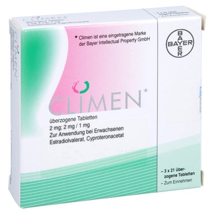 Climen Überzogene Tabletten 3X21 St mit E-Rezept kaufen | DocMorris