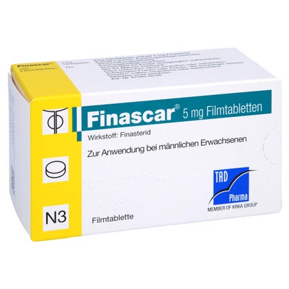 Finascar 5 mg Filmtabletten 100 St mit E-Rezept kaufen | DocMorris