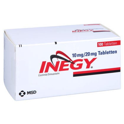 Inegy 10 Mg/20 mg Tabletten 100 St mit E-Rezept kaufen | DocMorris