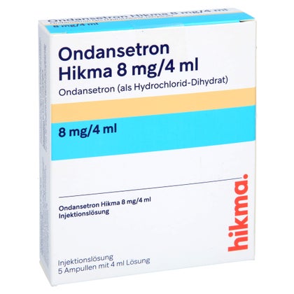 ONDANSETRON Hikma 8 mg/4 ml Injektionslösung Amp. 5 St mit E-Rezept ...