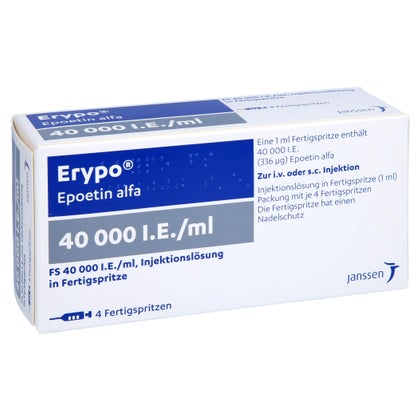 Erypo FS 40.000 I.E./ml Fertigspritzen 4X1 ml mit E-Rezept kaufen ...