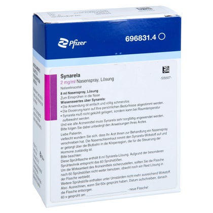 Synarela 2 Mg/ml Nasenspray 8 ml mit E-Rezept kaufen | DocMorris