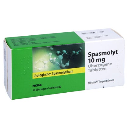 Spasmolyt 10 mg überzogene Tabletten 50 St mit E-Rezept kaufen | DocMorris