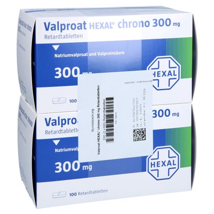 VALPROAT HEXAL chrono 300 mg Retardtabletten 200 St mit E-Rezept kaufen ...