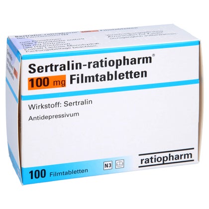 SERTRALIN-ratiopharm 100 mg Filmtabletten 100 St mit E-Rezept kaufen ...
