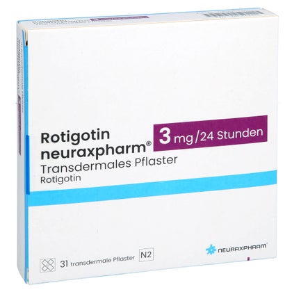 Rotigotin Neuraxpharm 3 Mg/24h Transdermales Pfl. 31 St mit E-Rezept ...