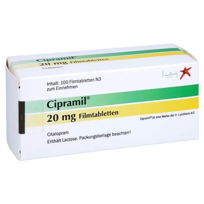 Cipramil 20 mg Filmtabletten 100 St mit E-Rezept kaufen | DocMorris
