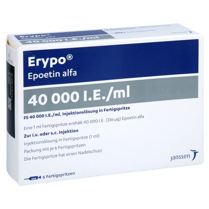 Erypo FS 40.000 I.E./ml Fertigspritzen 6X1 ml mit E-Rezept kaufen ...