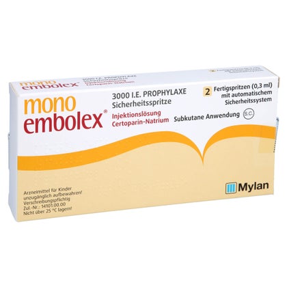 MONO EMBOLEX 3.000 I.E. Prophylaxe Sicherh.Spr. 2 St mit E-Rezept ...