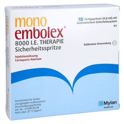 MONO EMBOLEX 8.000 I.E. Therapie Sicherheitsspr. 10 St mit E-Rezept ...