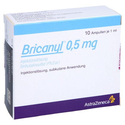 Bricanyl 0,5 mg Injektionslösung 10X1 ml mit E-Rezept kaufen | DocMorris