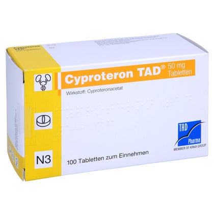 Cyproteron TAD 50 mg Tabletten 100 St mit E-Rezept kaufen | DocMorris