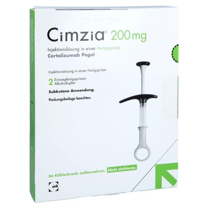 CIMZIA 200 mg Inj.-Lsg.i.e.Fertigspritze 1X2 St mit E-Rezept kaufen ...