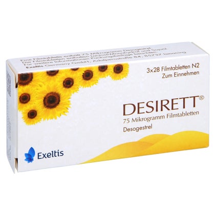 Desirett 75 Mikrogramm Filmtabletten 3X28 St mit E-Rezept kaufen ...