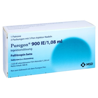 PUREGON 900 I.E./1,08 ml Injekt.-Lsg.i.Pat.+9 Nad. 1 St mit E-Rezept ...