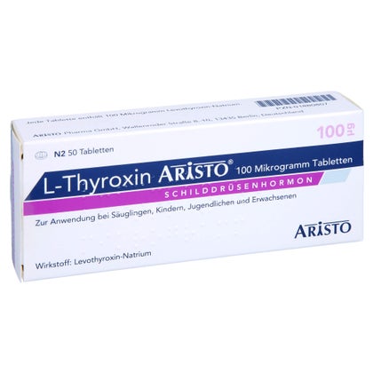 L-thyroxin Aristo 100 Mikrogramm Tablett 50 St mit E-Rezept kaufen ...