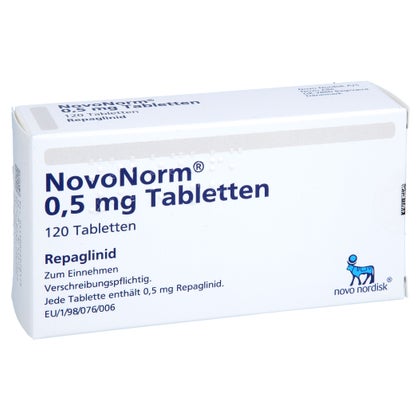 Novonorm 0,5 mg Tabletten 120 St mit E-Rezept kaufen | DocMorris