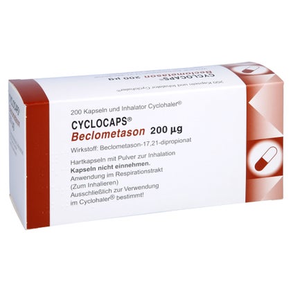 CYCLOCAPS Beclometason 200 µg Inh.Kaps.+Cyclohaler 200 St mit E-Rezept ...
