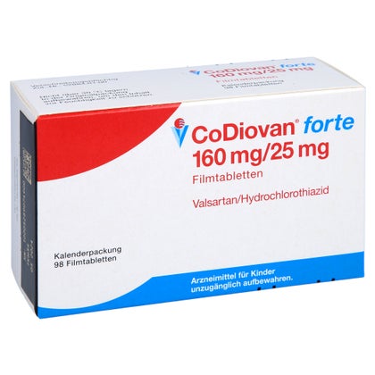 CODIOVAN forte 160 mg/25 mg Filmtabletten 98 St mit E-Rezept kaufen ...