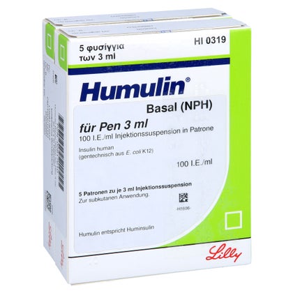 HUMULIN Basal NPH f.Pen Injektionssuspension 10X3 ml mit E-Rezept ...