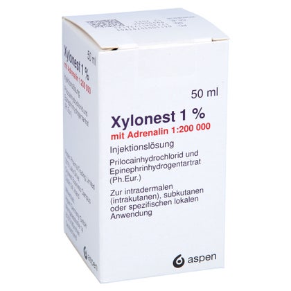 XYLONEST 1% m.Adrenalin Fl. Injektionslösung 50 ml mit E-Rezept kaufen ...
