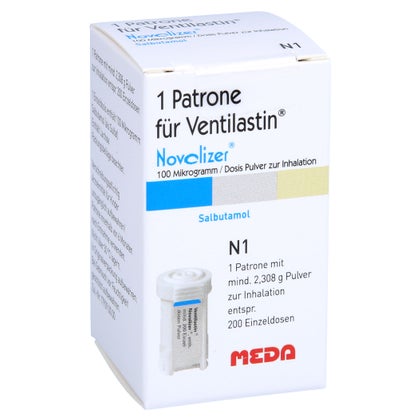 VENTILASTIN Novolizer Patrone 1x200 Hub Nachfüllp. 1X200 St mit E ...