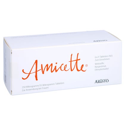 AMICETTE 250 Mikrogramm/35 Mikrogramm Tabletten 6X21 St mit E-Rezept ...