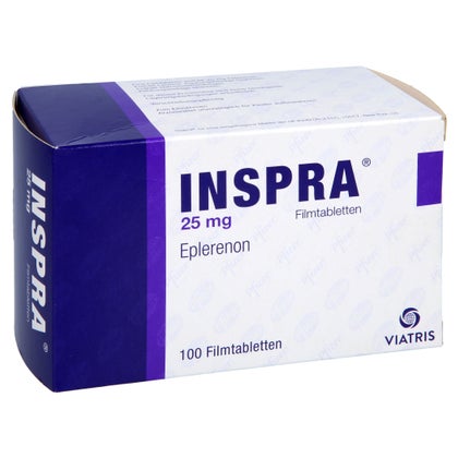 Inspra 25 mg Filmtabletten 100 St mit E-Rezept kaufen | DocMorris
