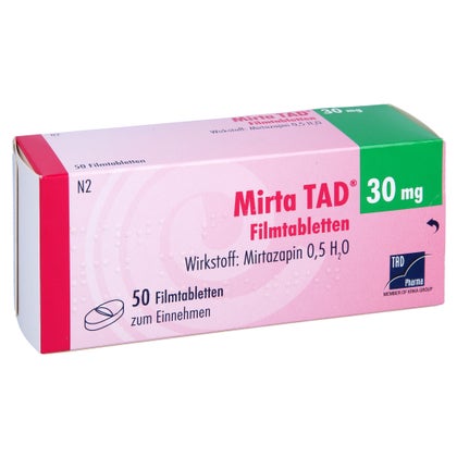 Mirta TAD 30 mg Filmtabletten 50 St mit E-Rezept kaufen | DocMorris