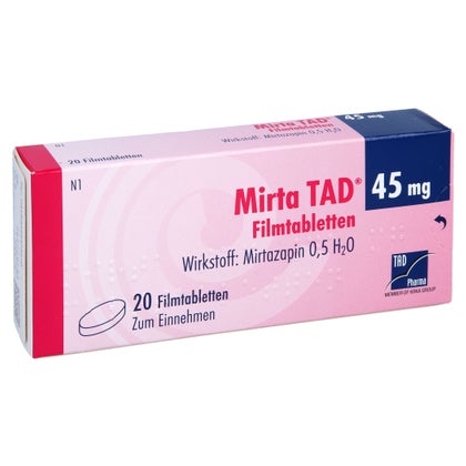 Mirta TAD 45 mg Filmtabletten 20 St mit E-Rezept kaufen | DocMorris