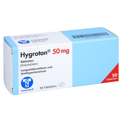 Hygroton 50 mg Tabletten 50 St mit E-Rezept kaufen | DocMorris