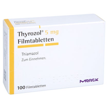 Thyrozol 5 mg Filmtabletten 100 St mit E-Rezept kaufen | DocMorris