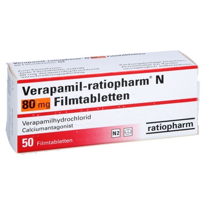 VERAPAMIL-ratiopharm N 80 mg Filmtabletten 50 St mit E-Rezept kaufen | DocMorris