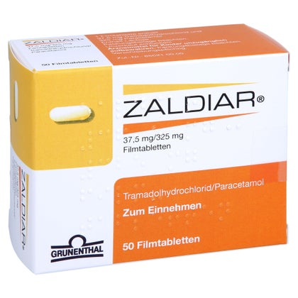 Zaldiar 37,5 Mg/325 mg Filmtabletten 50 St mit E-Rezept kaufen | DocMorris