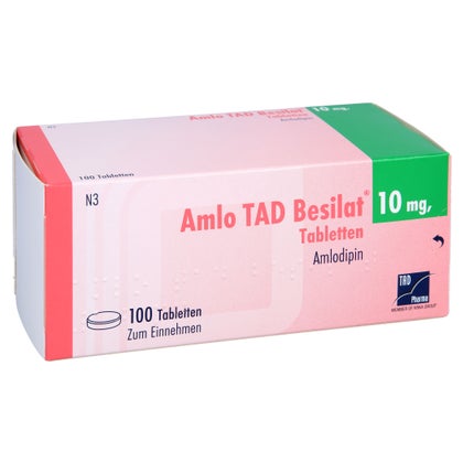 AMLO TAD Besilat 10 mg Tabletten 100 St mit E-Rezept kaufen | DocMorris