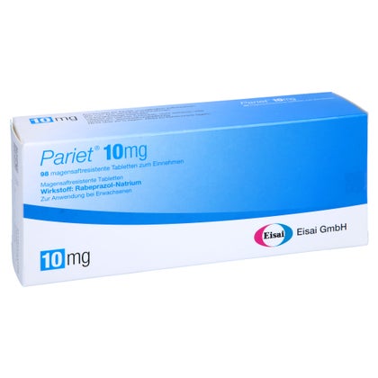 PARIET Eisai 10 mg magensaftresistente Tabletten 98 St mit E-Rezept ...