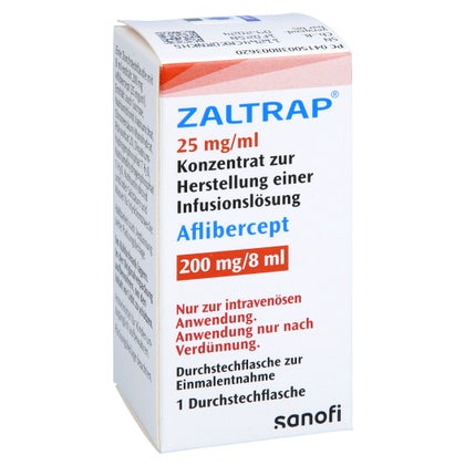 ZALTRAP 25 mg/ml Konz.z.Herst.e.Infusionslösung 8 ml mit E-Rezept ...