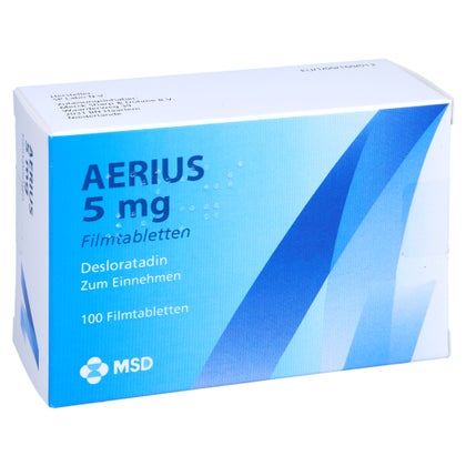 Aerius 5 mg Filmtabletten 100 St mit E-Rezept kaufen | DocMorris