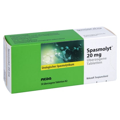 Spasmolyt 20 mg überzogene Tabletten 50 St mit E-Rezept kaufen | DocMorris