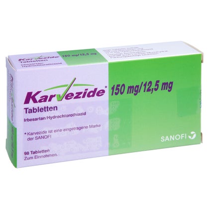 Karvezide 150 Mg/12,5 mg Tabletten 98 St mit E-Rezept kaufen | DocMorris