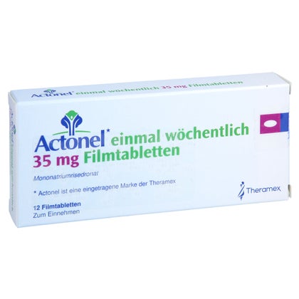ACTONEL 35 mg einmal wöchentlich Filmtabletten 12 St mit E-Rezept ...