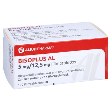 Bisoplus AL 5 mg/12,5 mg Filmtabletten 100 St mit E-Rezept kaufen ...