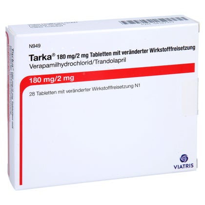 TARKA 180 mg/2 mg Tabl.m.veränd.Wirkst.-Freis. 28 St mit E-Rezept ...