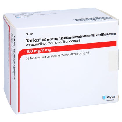 TARKA 180 mg/2 mg Tabl.m.veränd.Wirkst.-Freis. 98 St mit E-Rezept ...