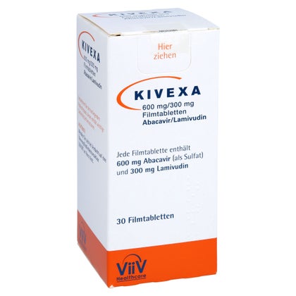 Kivexa 600 Mg/300 mg Filmtabletten 30 St mit E-Rezept kaufen | DocMorris