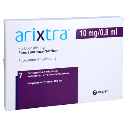 ARIXTRA 10 mg/0,8 ml Inj.-Lsg.i.e.Fertigspritze 7X0,8 ml mit E-Rezept ...