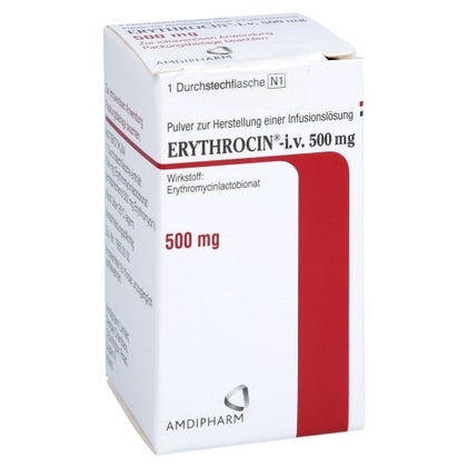 ERYTHROCIN i.v. 500 mg Trockensub.o.Lösungsm. 1 St mit E-Rezept kaufen ...