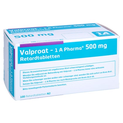 VALPROAT-1A Pharma 500 mg Retardtabletten 100 St mit E-Rezept kaufen ...