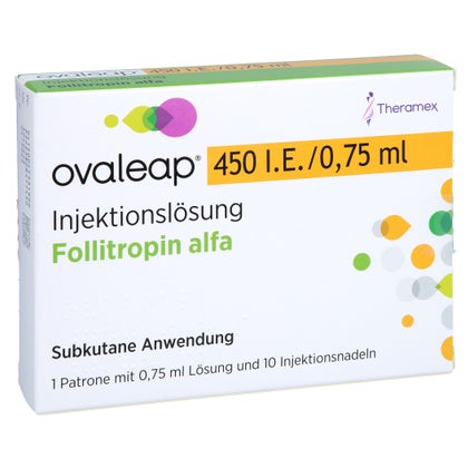 OVALEAP 450 I.E./0,75 ml Zyl.Amp.+ 10 Pen Inj.Nad. 1 St mit E-Rezept ...
