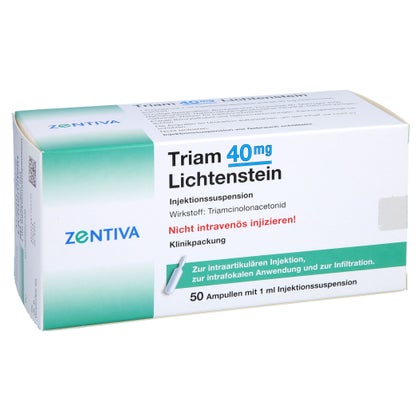 TRIAM 40 Lichtenstein Kristallsuspension Ampullen 50X1 ml mit E-Rezept ...